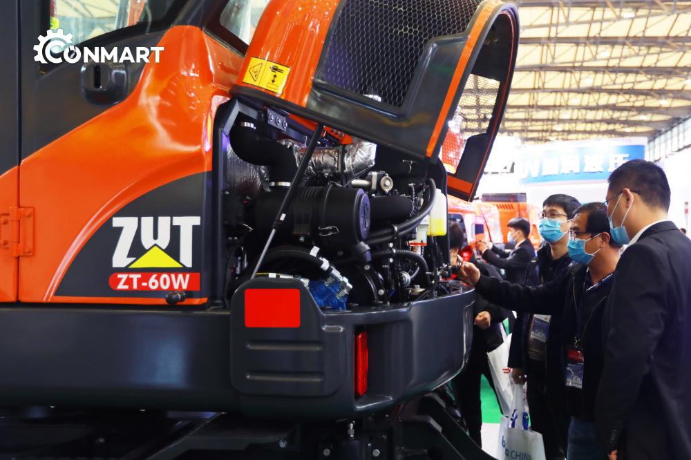 CONMART - ZHTE Launched Four New ZUT Series Wheel Excavators at bauma ...